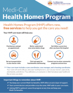 Health Homes Program – LA MAESTRA COMMUNITY HEALTH CENTERS